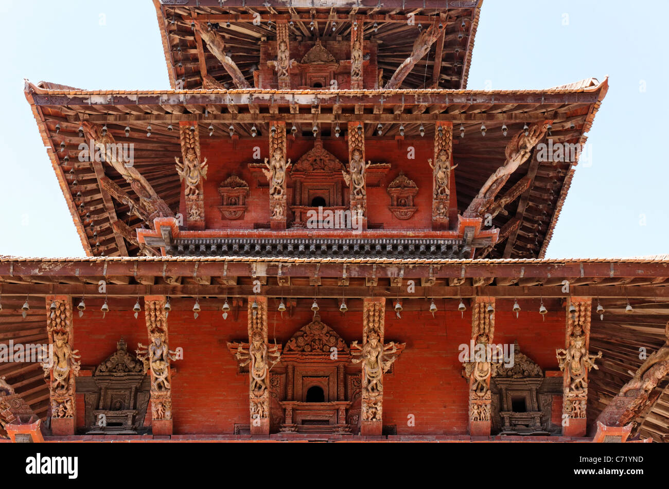 Pagoda style temple in Durbar Square, Patan, Nepal Stock Photo - Alamy