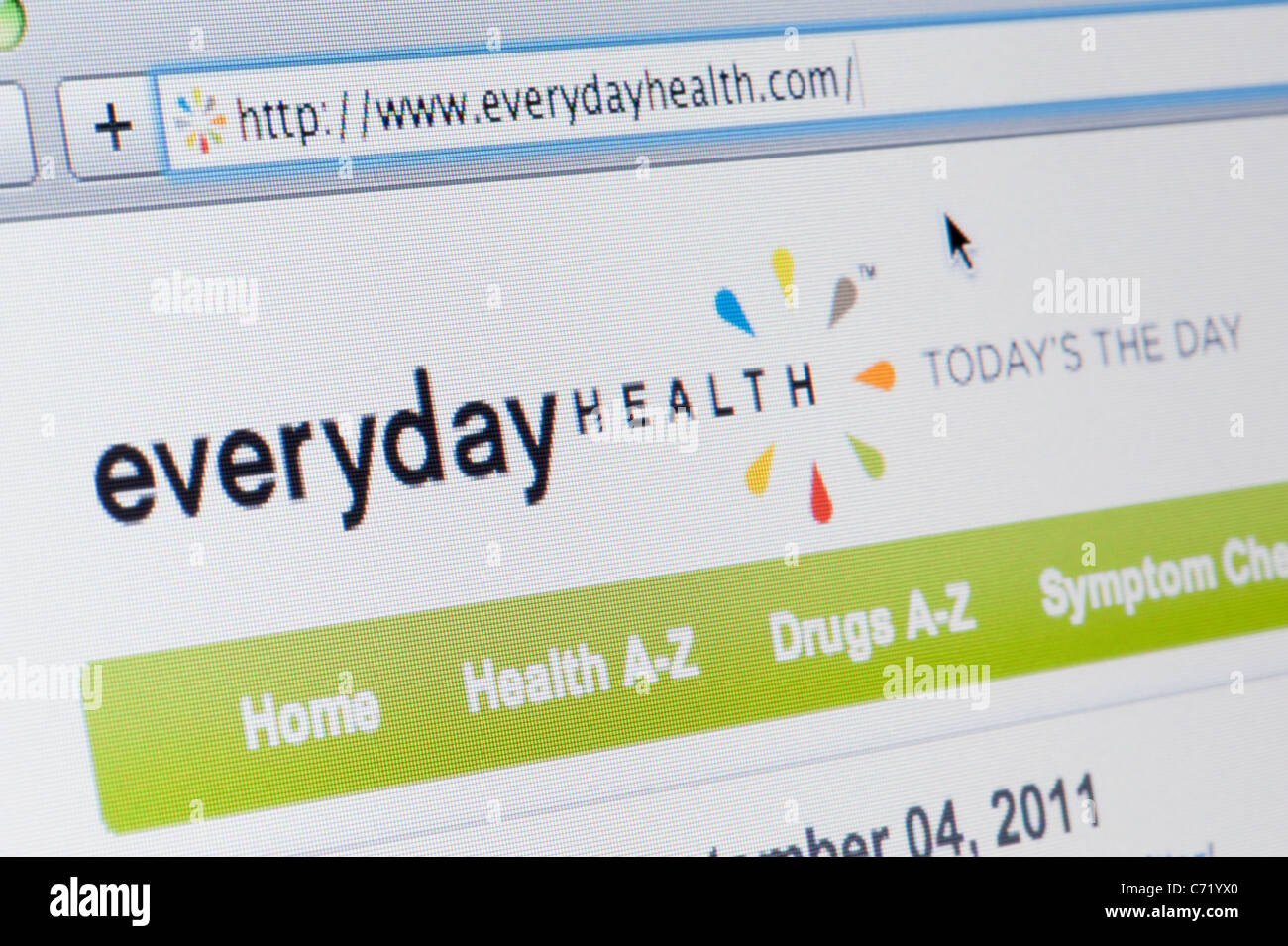 Close up of the Everyday Health logo as seen on its website. (Editorial ...