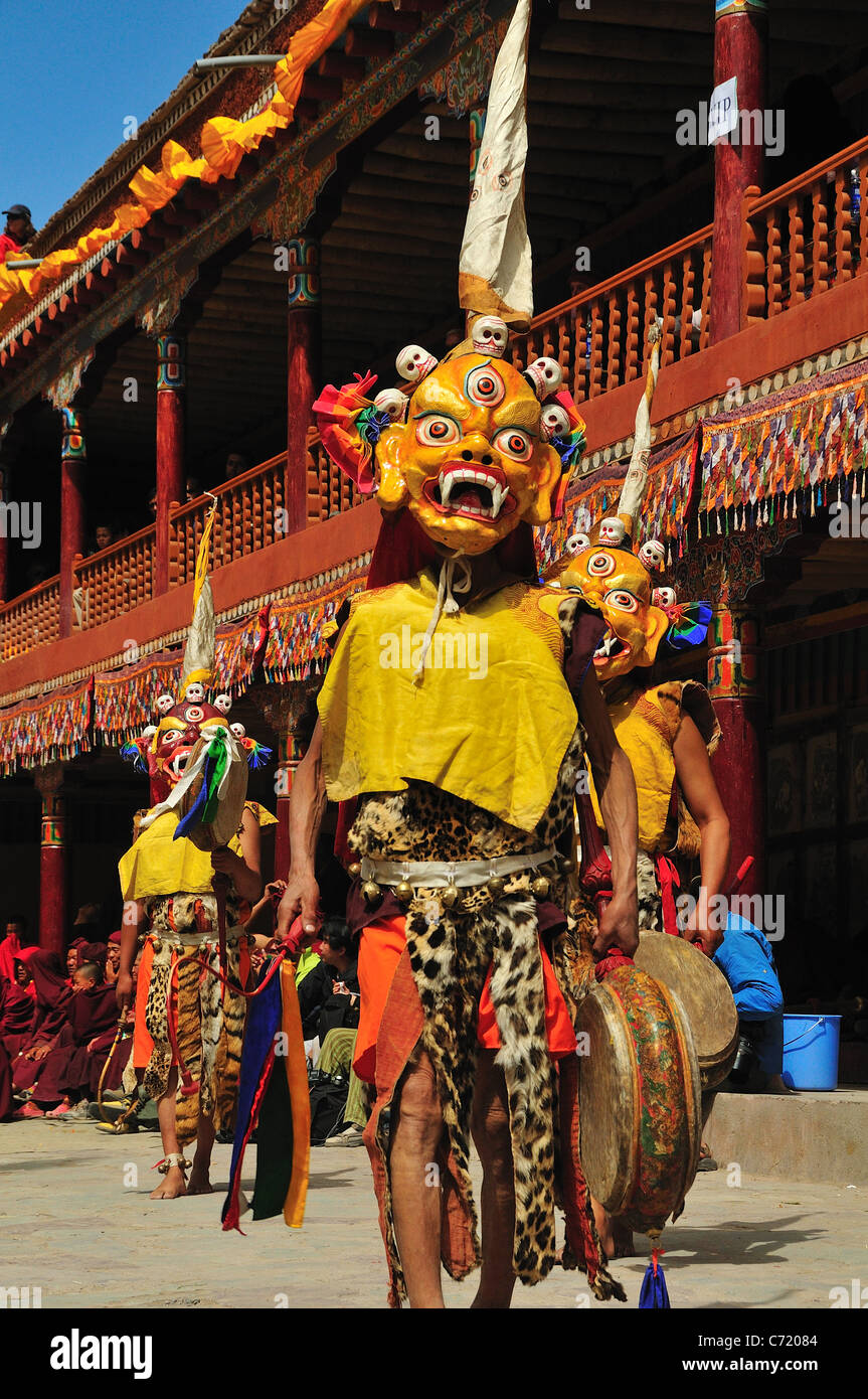 Chaam Musk Dance Festival started at Hemis Gompa Stock Photo - Alamy
