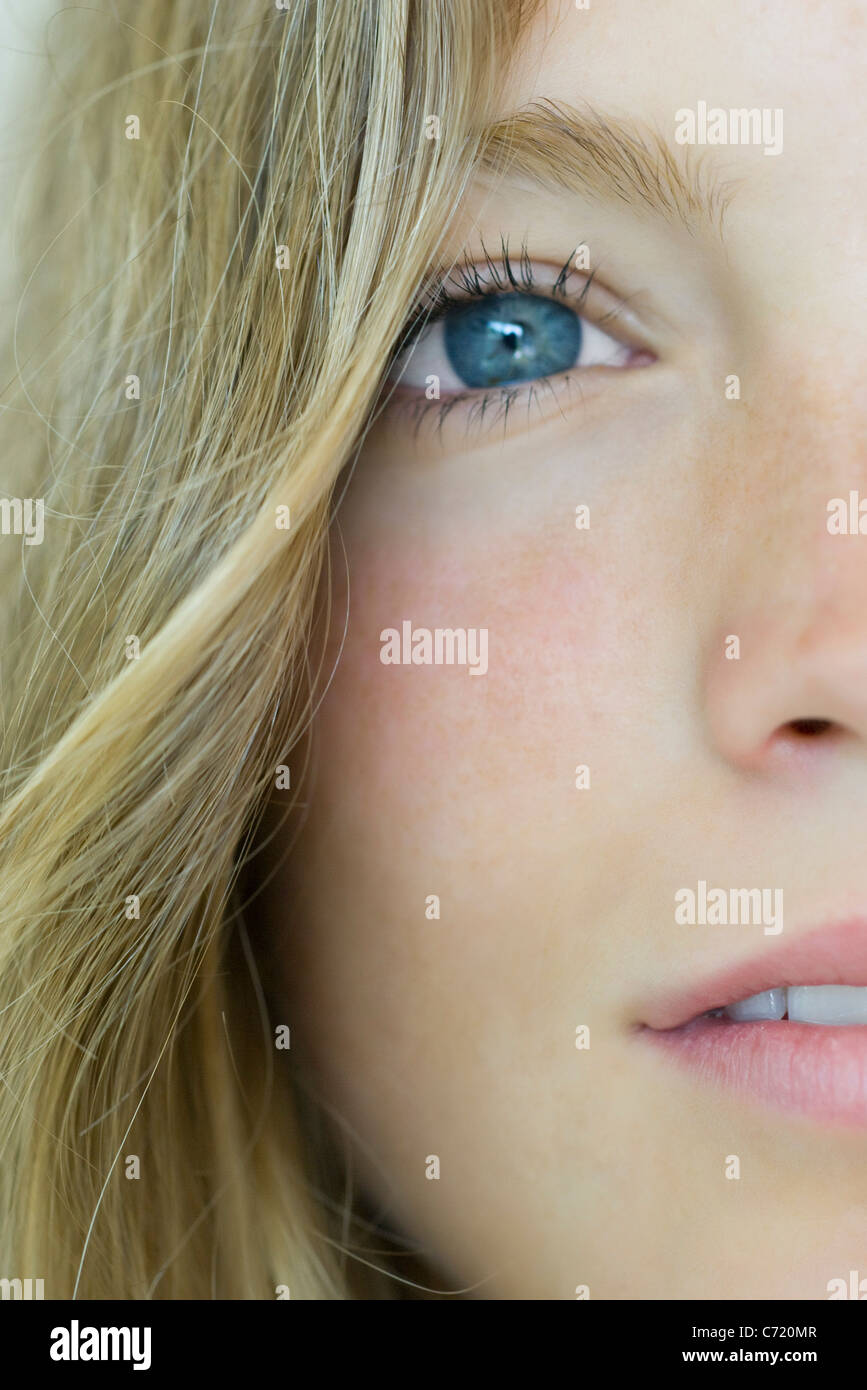 Young woman, close-up portrait Stock Photo - Alamy Young woman, close-up portrait Stock Photo - Alamy