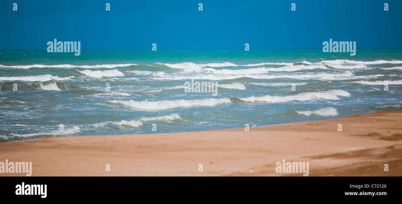 Overcast landscape on Karatas beach, Adana county, Turkey Stock Photo ...