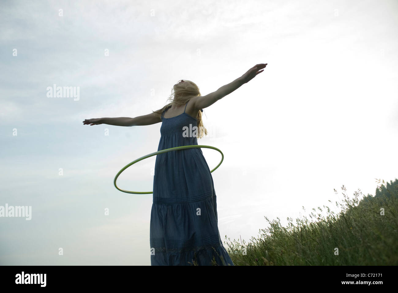 Woman Hula Hoop Happy High Resolution Stock Photography and Images - Alamy