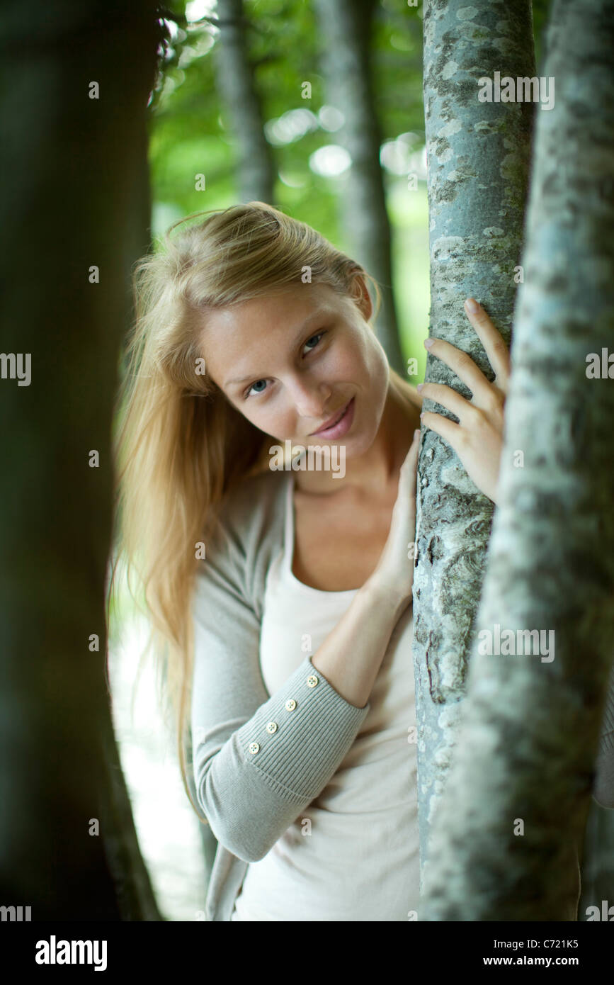 Leaning casually tree hi-res stock photography and images - Alamy