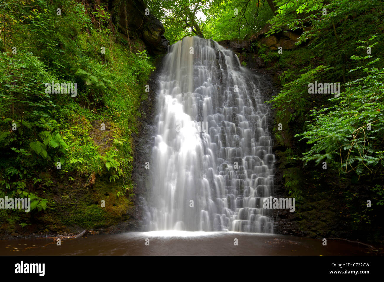 Falling Foss Waterfall, near Whitby, North Yorkshire Stock Photo - Alamy