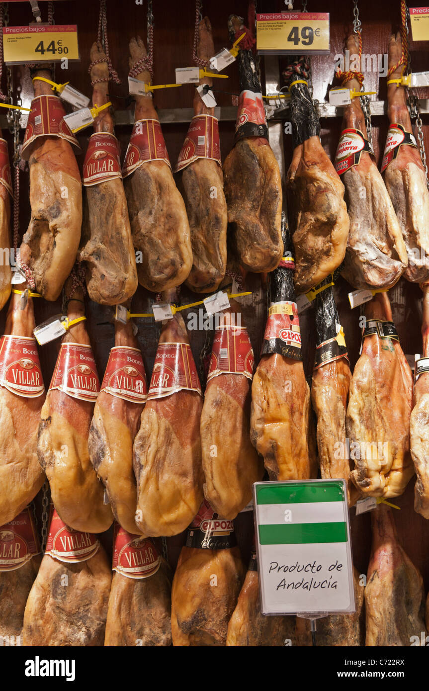 Spanish hams hi-res stock photography and images - Alamy