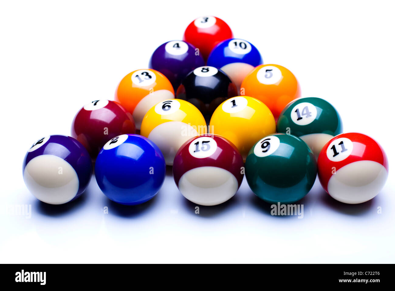 Billiard black pool ball Cut Out Stock Images & Pictures - Alamy