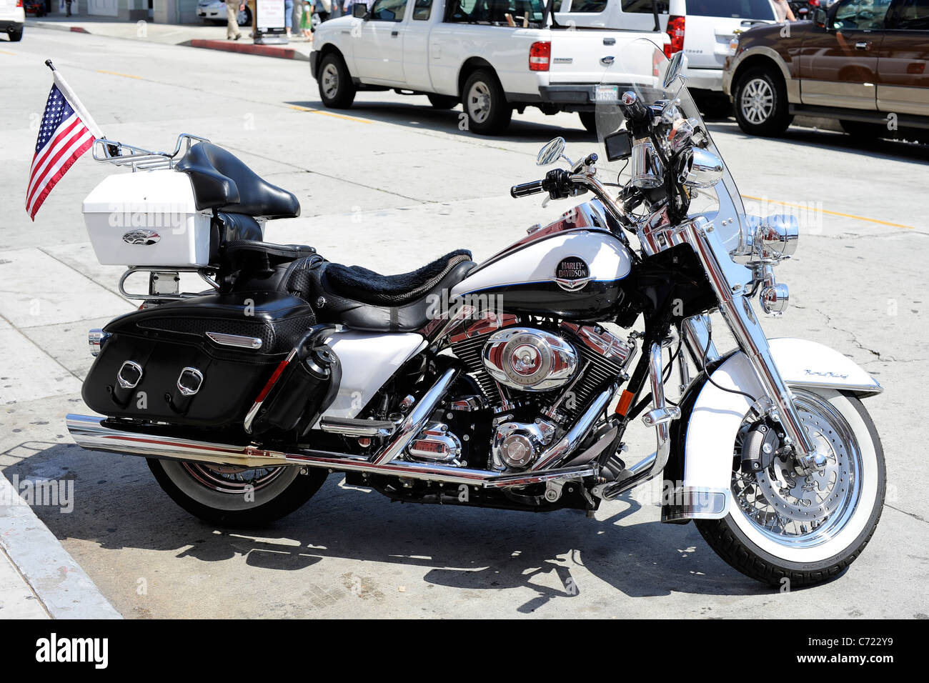 Harley Davidson motor cycle in Monterey California Stock Photo - Alamy