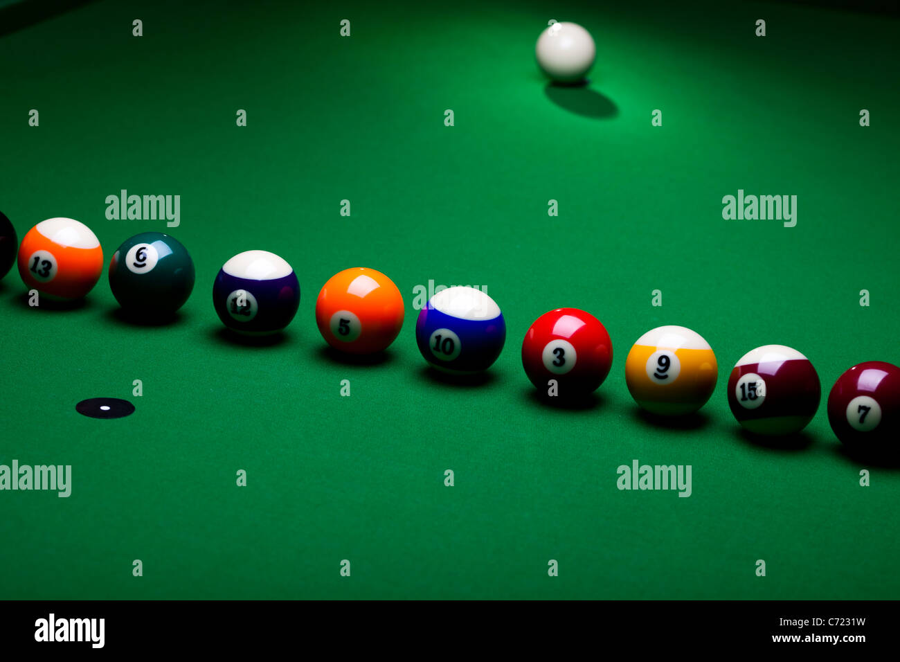 Billiard balls, pool Stock Photo - Alamy