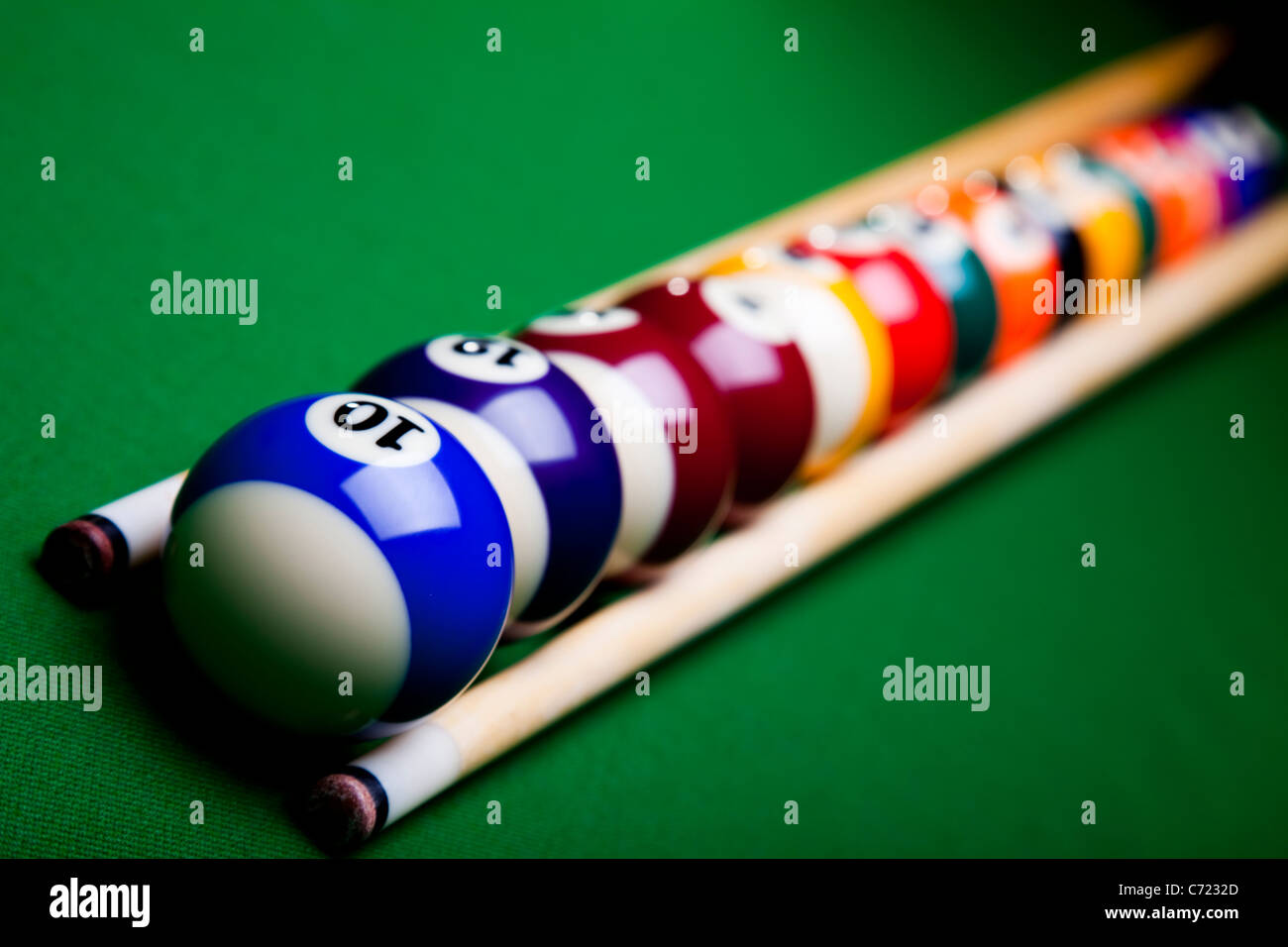 Billiard balls, pool Stock Photo - Alamy