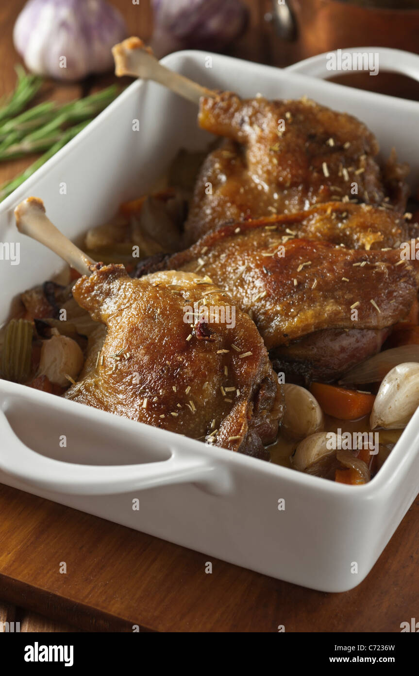 Confit of duck. Confit de canard Stock Photo - Alamy
