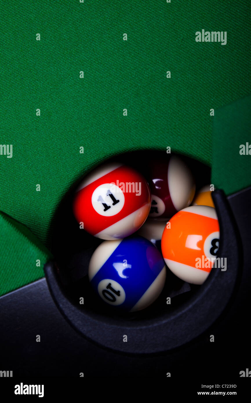 Close-up billiard balls Stock Photo - Alamy