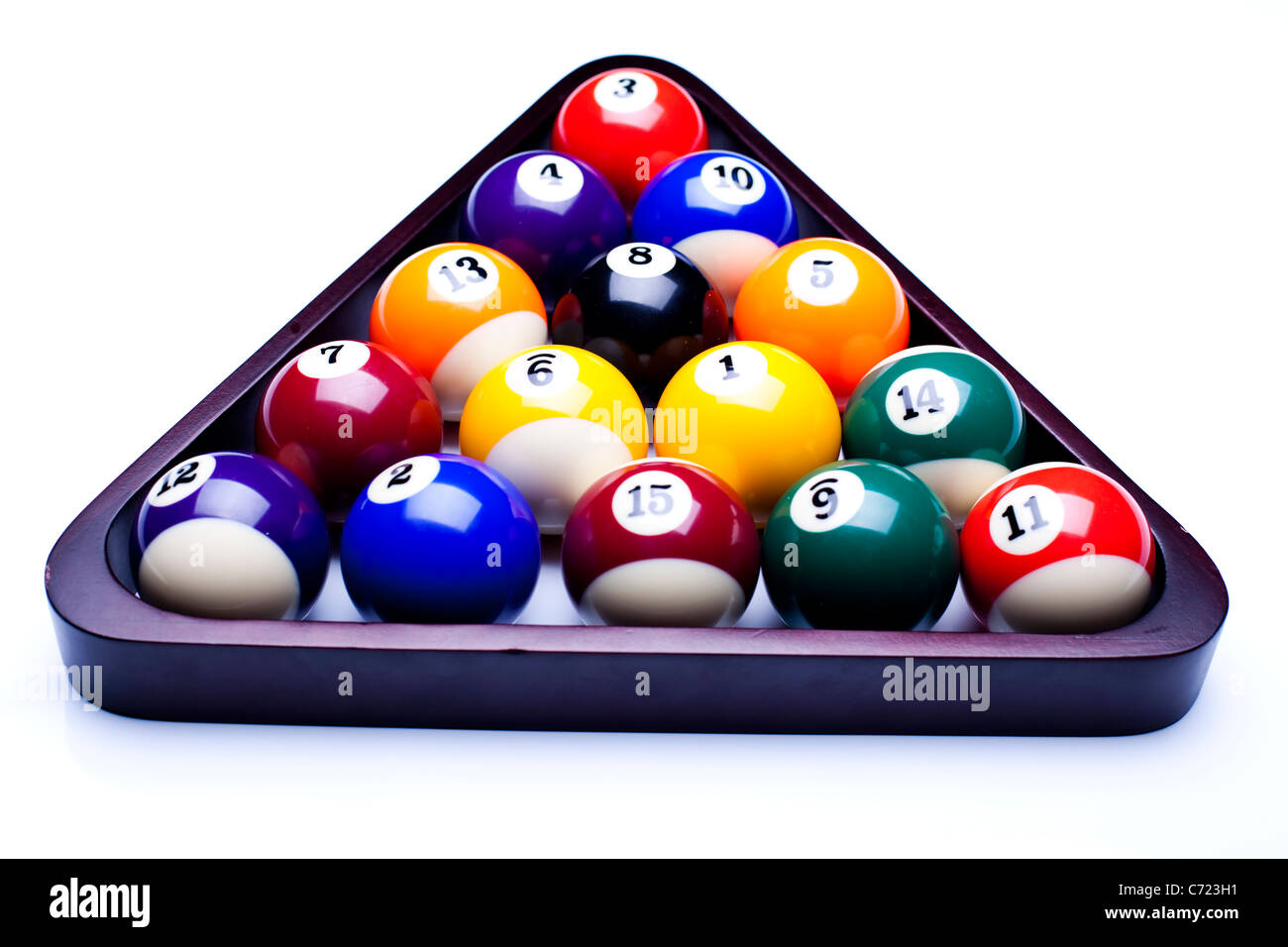 Billiard black pool ball Cut Out Stock Images & Pictures - Alamy