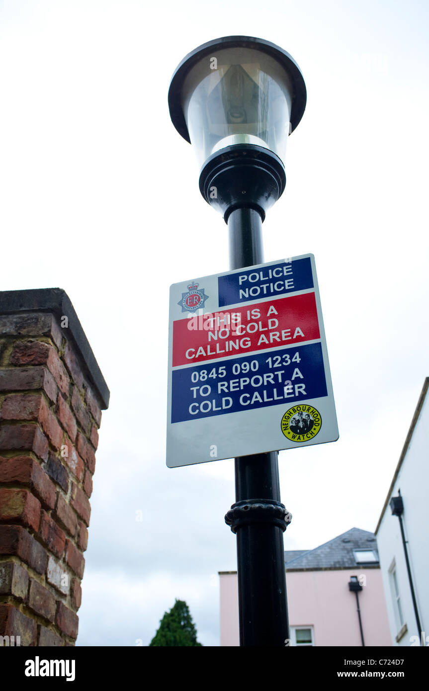 No cold calling sign hi-res stock photography and images - Alamy