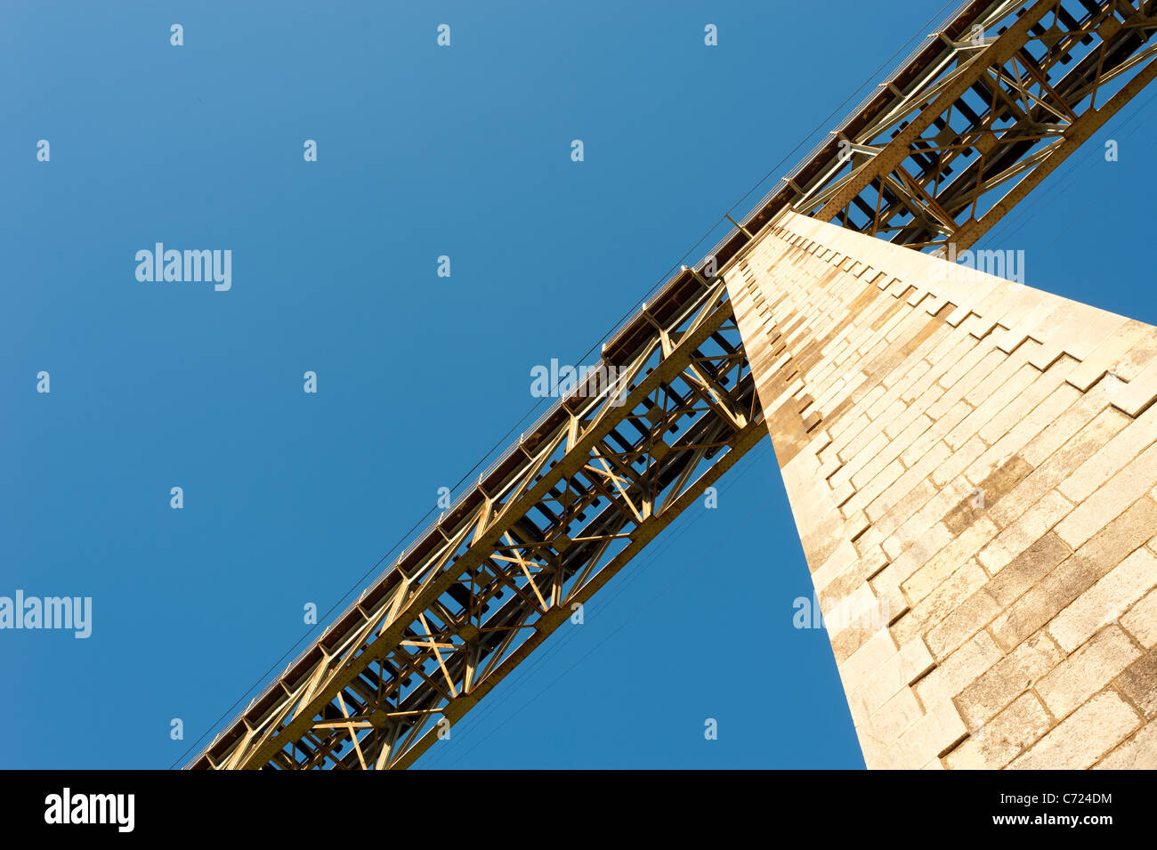 Detail take of a massive railway bridge Stock Photo - Alamy