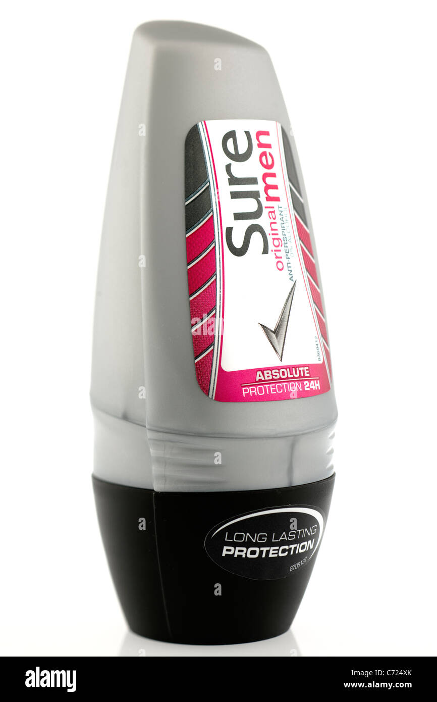 Sure for men anti perspirant original 24 hour protection roll on Stock ...