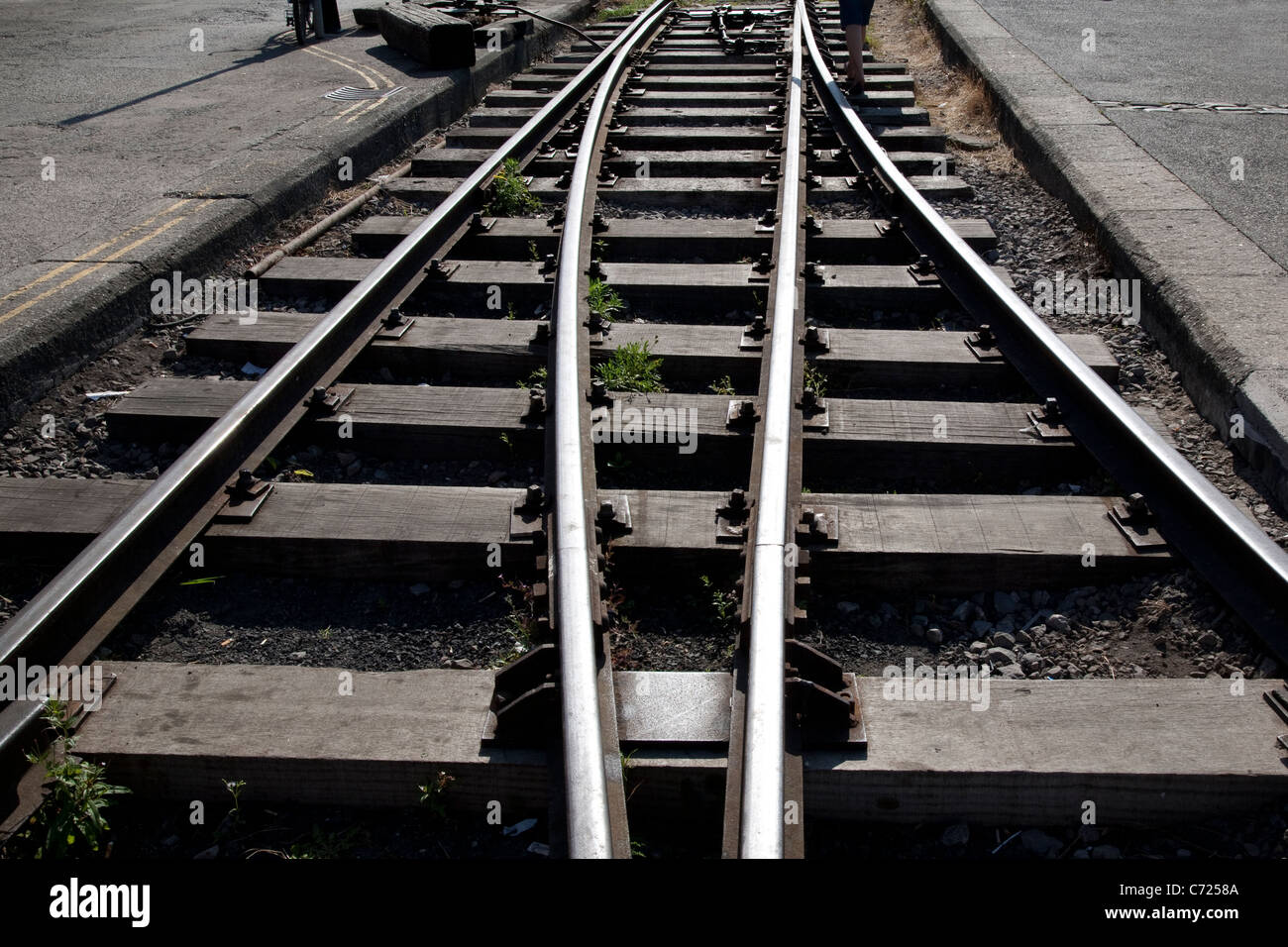 Railway track junction hi-res stock photography and images - Alamy