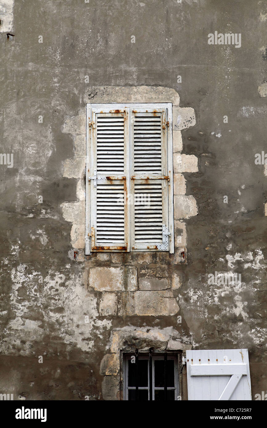 shuttered window in France Stock Photo - Alamy