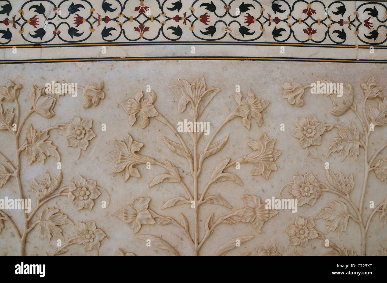 Taj mahal flower marble hi-res stock photography and images - Alamy