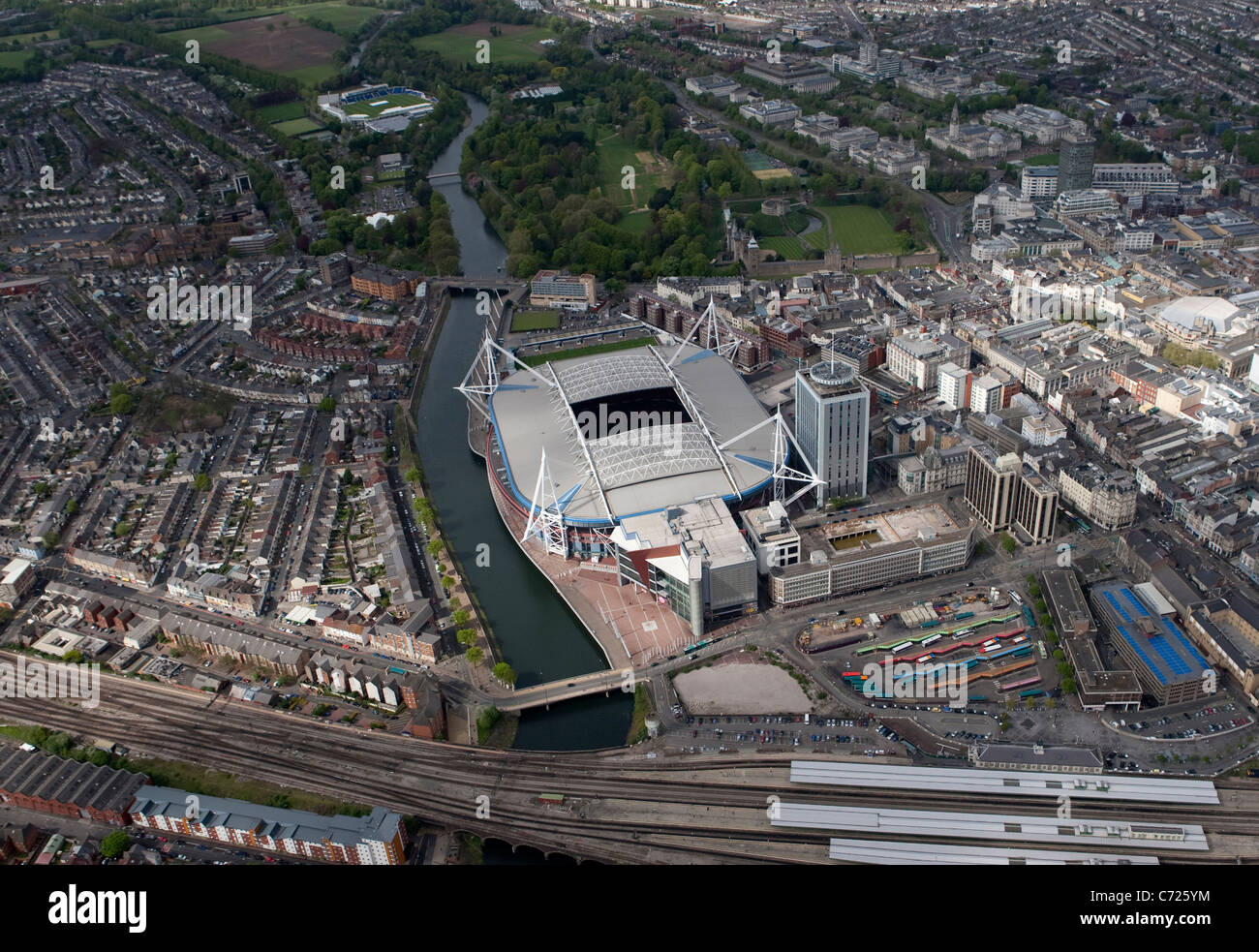 Cardiff Stadium Aerial High Resolution Stock Photography and Images - Alamy
