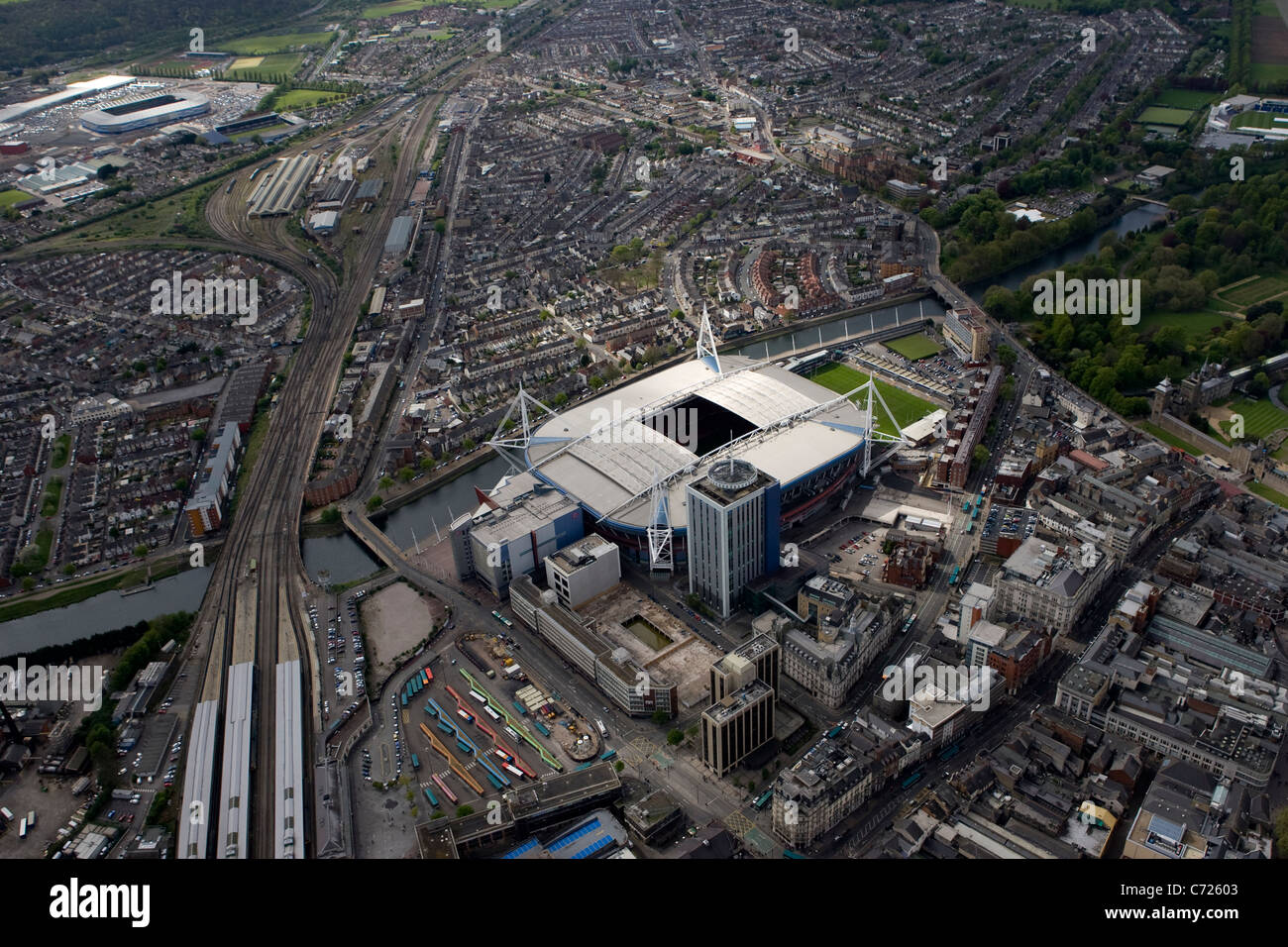 Cardiff Stadium Aerial High Resolution Stock Photography and Images - Alamy
