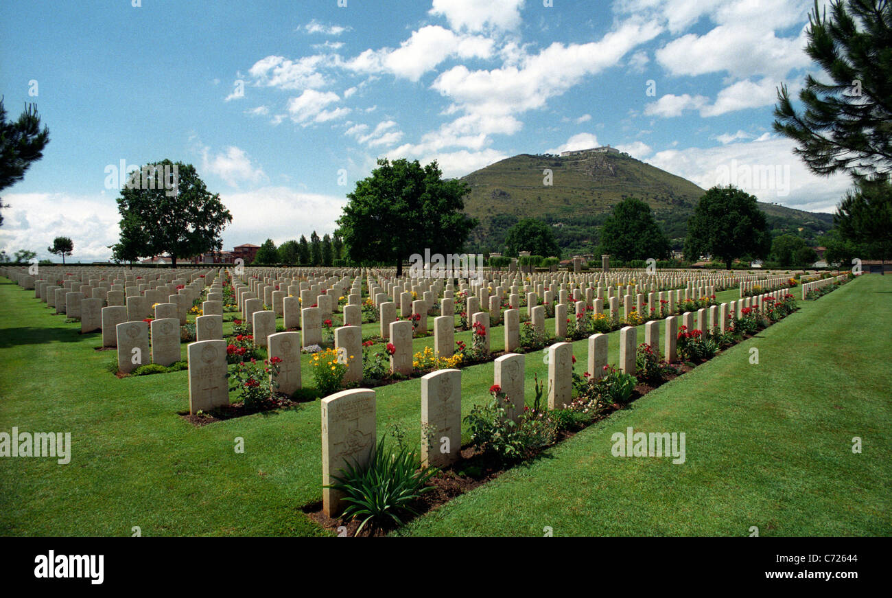 Cassino Cemetery and Memorial, Cassino, Italy. Cassino has 2 x S's ...