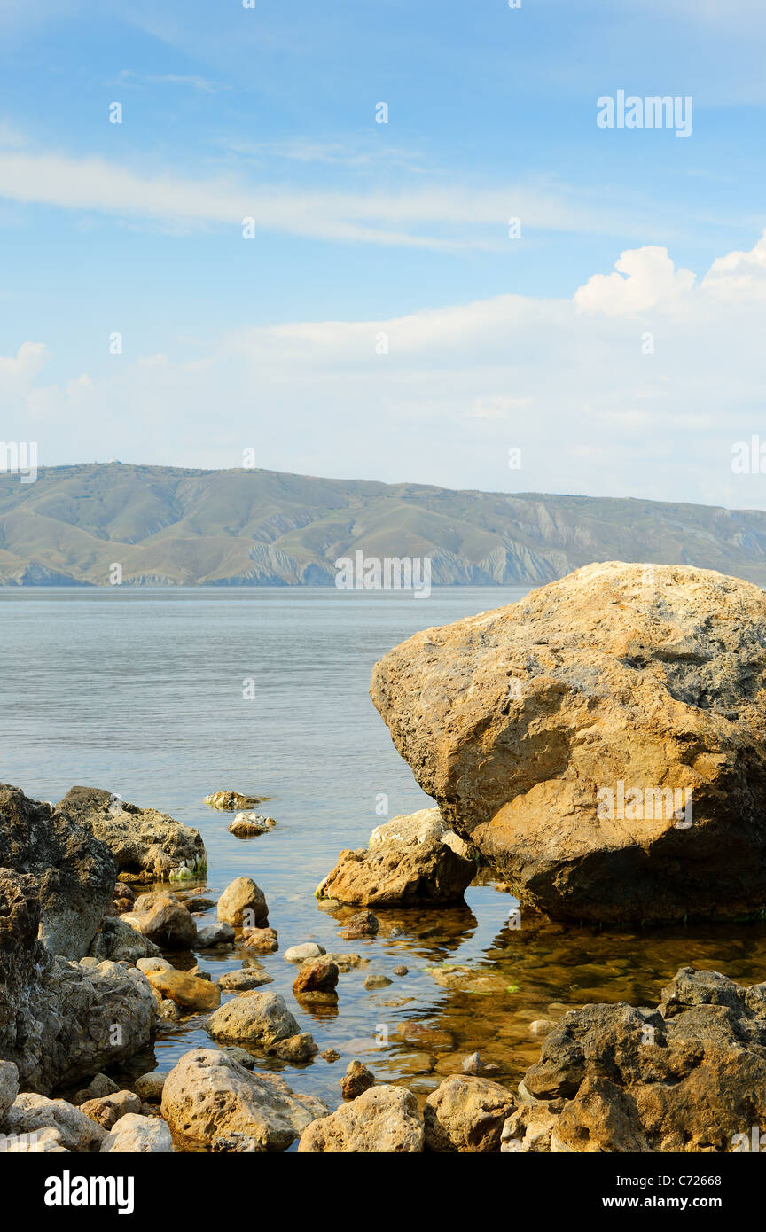 Big stones on sea hi-res stock photography and images - Alamy