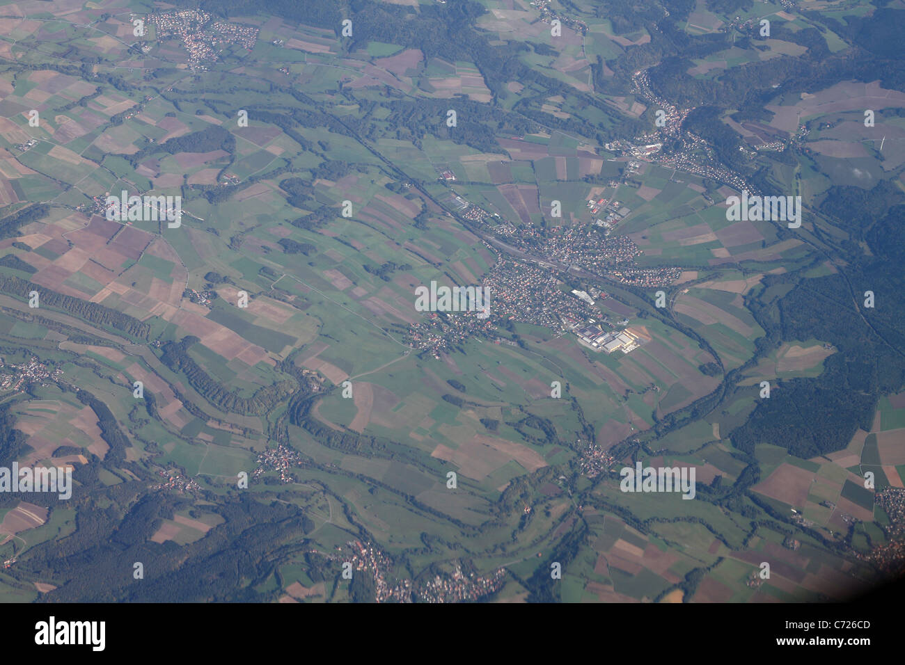 Plane above the trees hi-res stock photography and images - Alamy