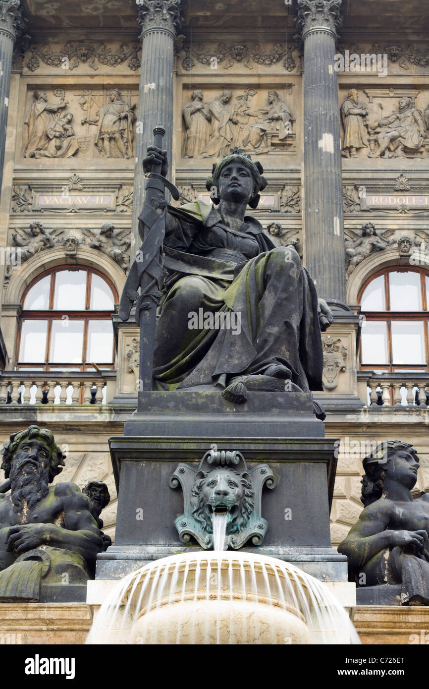 three beautiful statues in Prague Czech Republic Stock Photo - Alamy