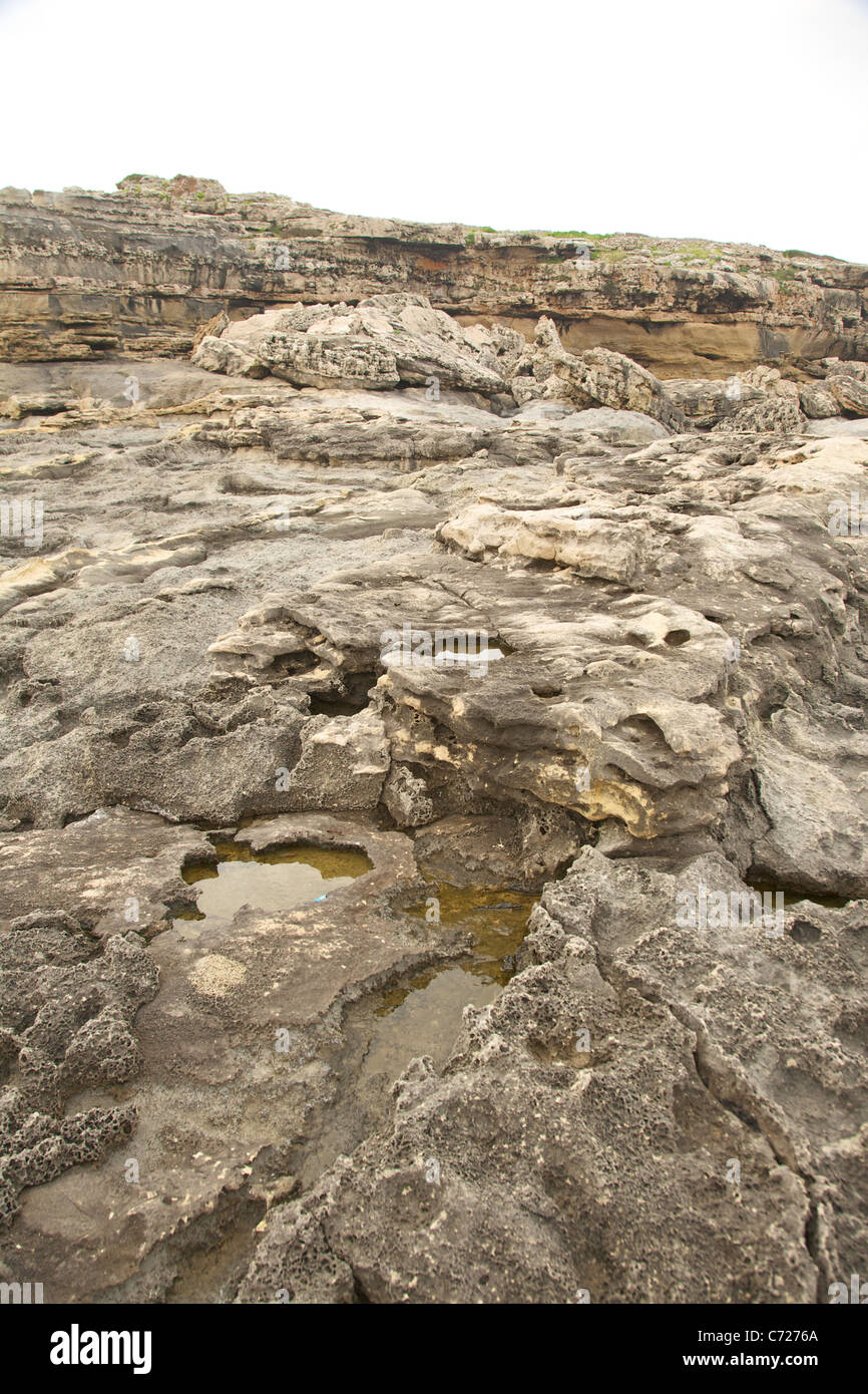 rock seaside at Menorca island in Spain Stock Photo - Alamy
