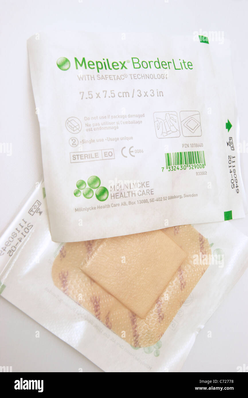 Mepilex borderlite iodine dressing / plaster to keep wound infection ...