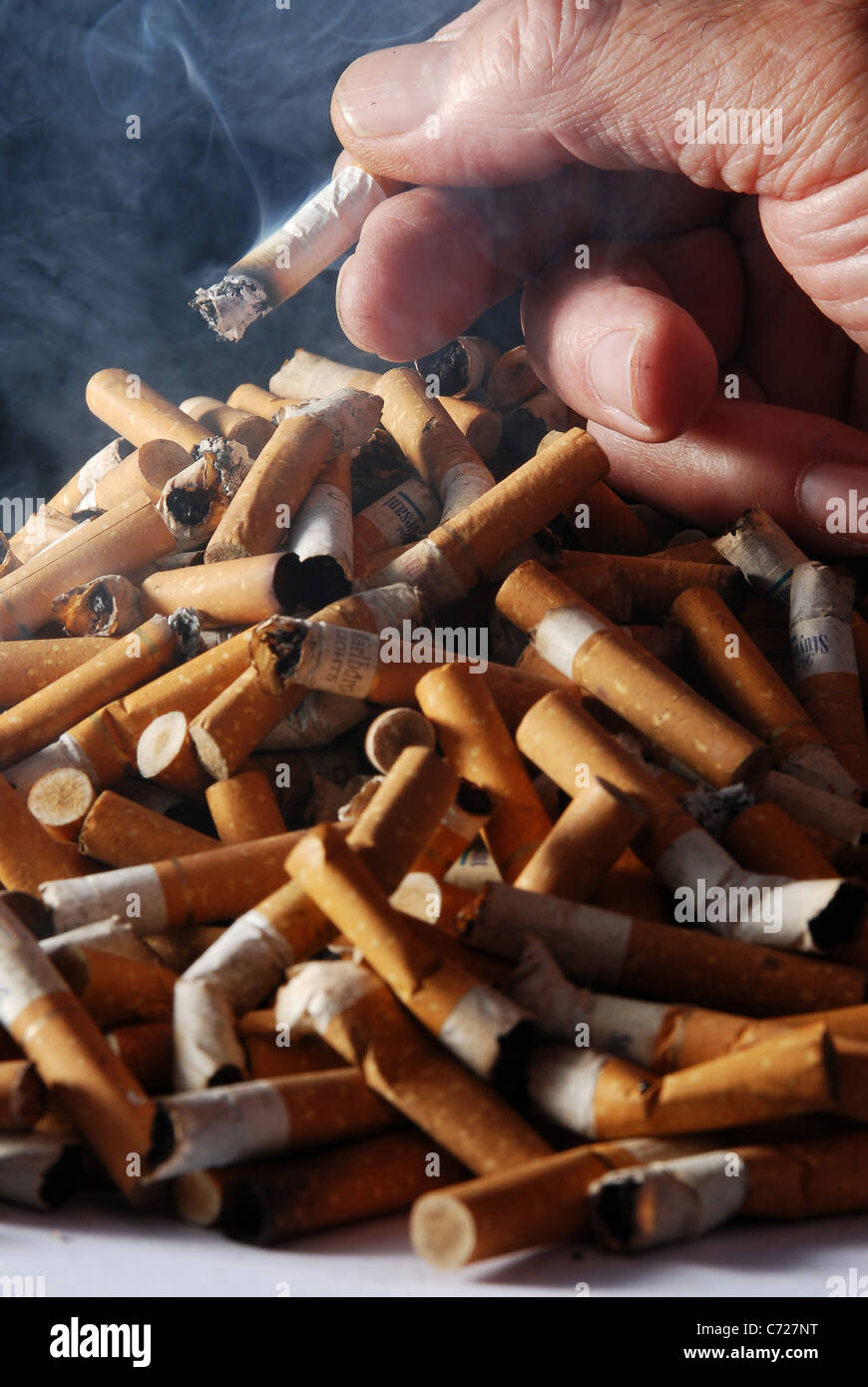 This photograph can be used to show how bad it is to smoke, with the ...