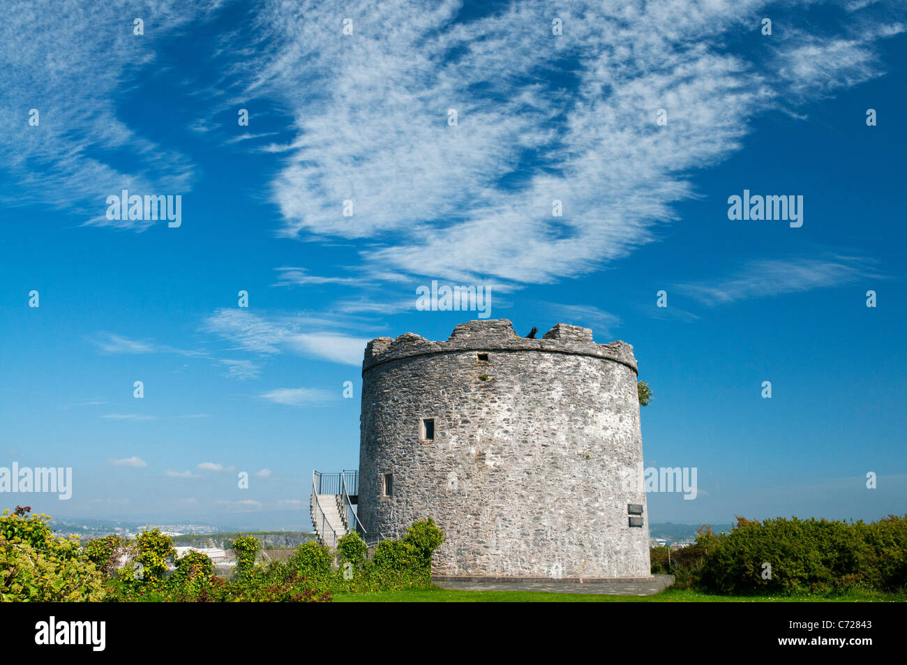 Seventeenth century artillery tower at Mount Batten, Plymouth, Devon UK ...