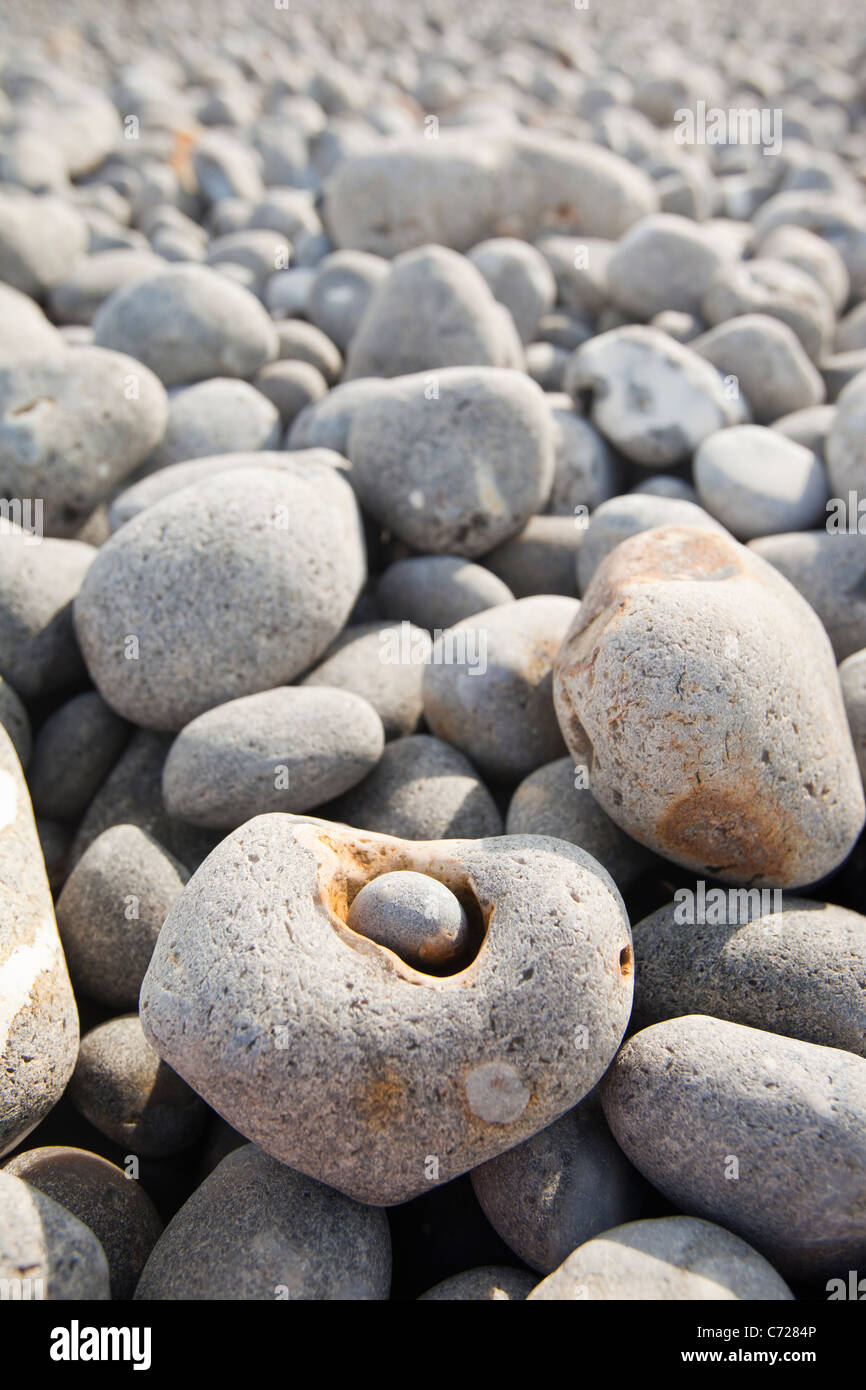 Flint pebbles on sheringham beach, Norfolk, UK Stock Photo - Alamy