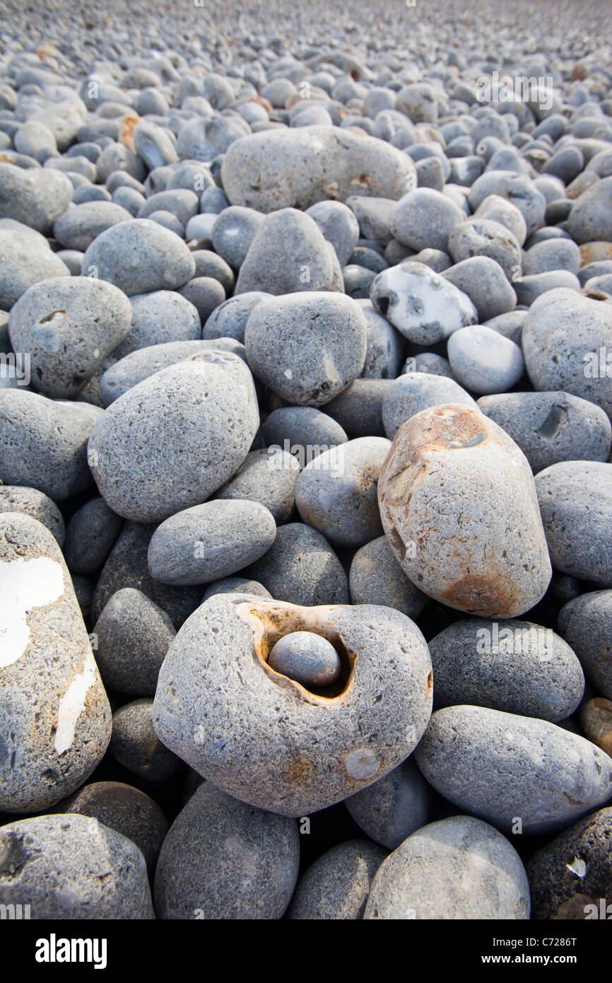 Flint pebbles on sheringham beach, Norfolk, UK Stock Photo - Alamy