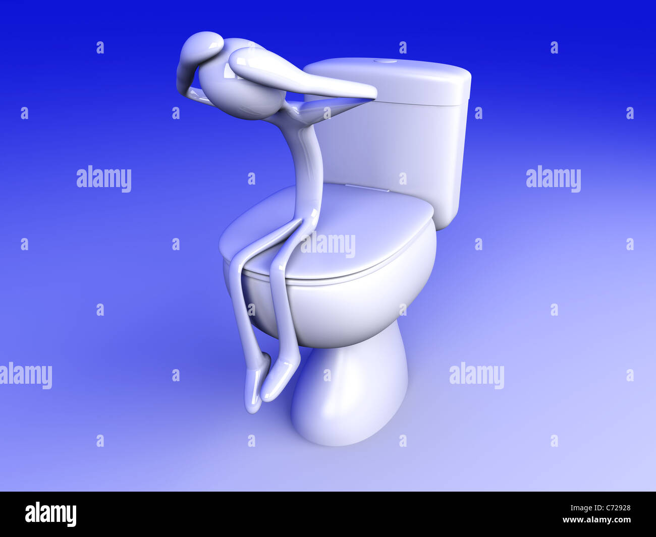 Being Sad in the restroom Stock Photo - Alamy