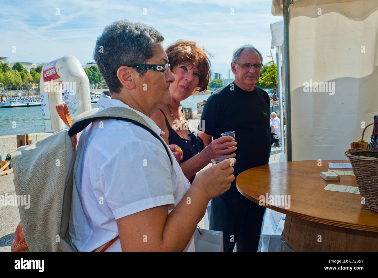 Paris, France, Small Group People, French Tourists, French Food and ...