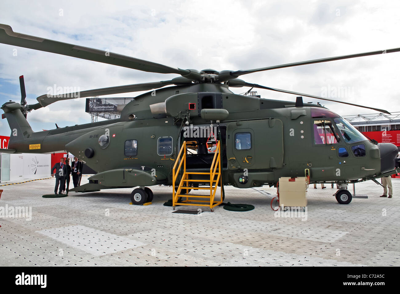 M-516 AgustaWestland EH101 Merlin Mk512 at the Farnborough ...