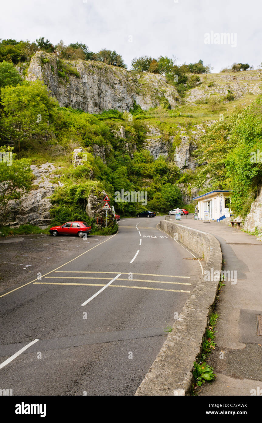 Cheddar gorge winding road hi-res stock photography and images - Alamy