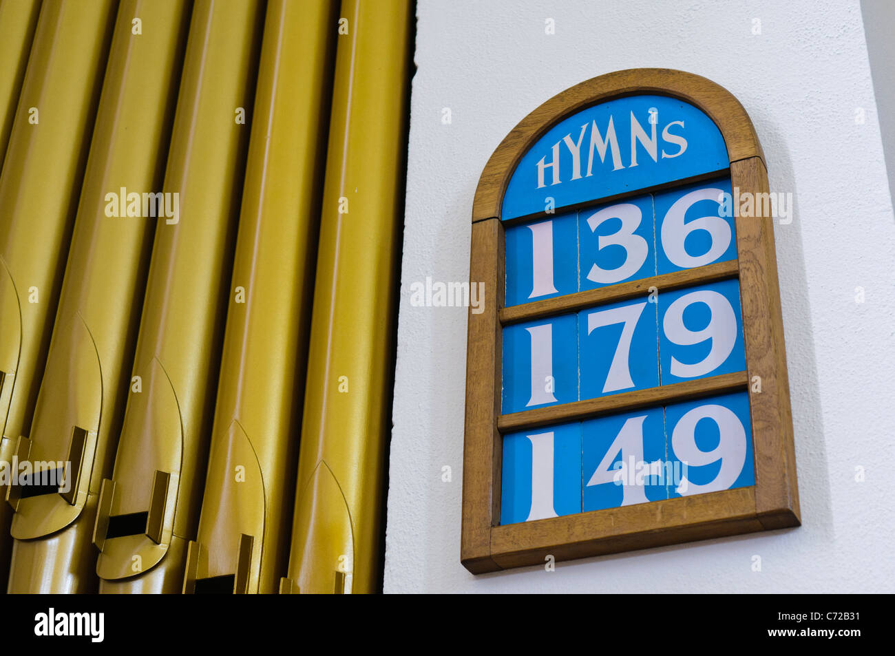 Hymn numbers board hi-res stock photography and images - Alamy