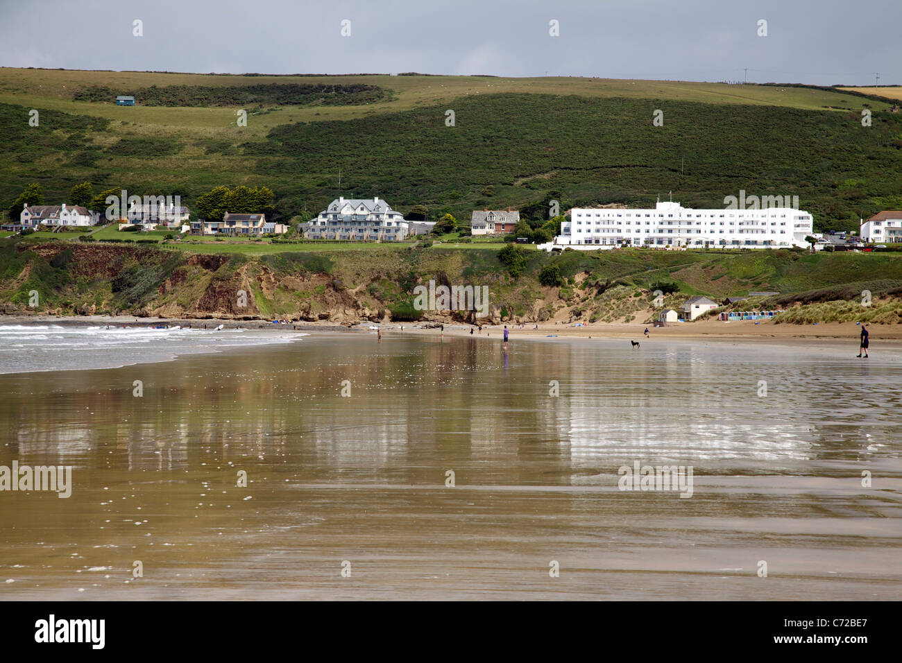 Saunton Sands Beach North Devon England uk Stock Photo - Alamy
