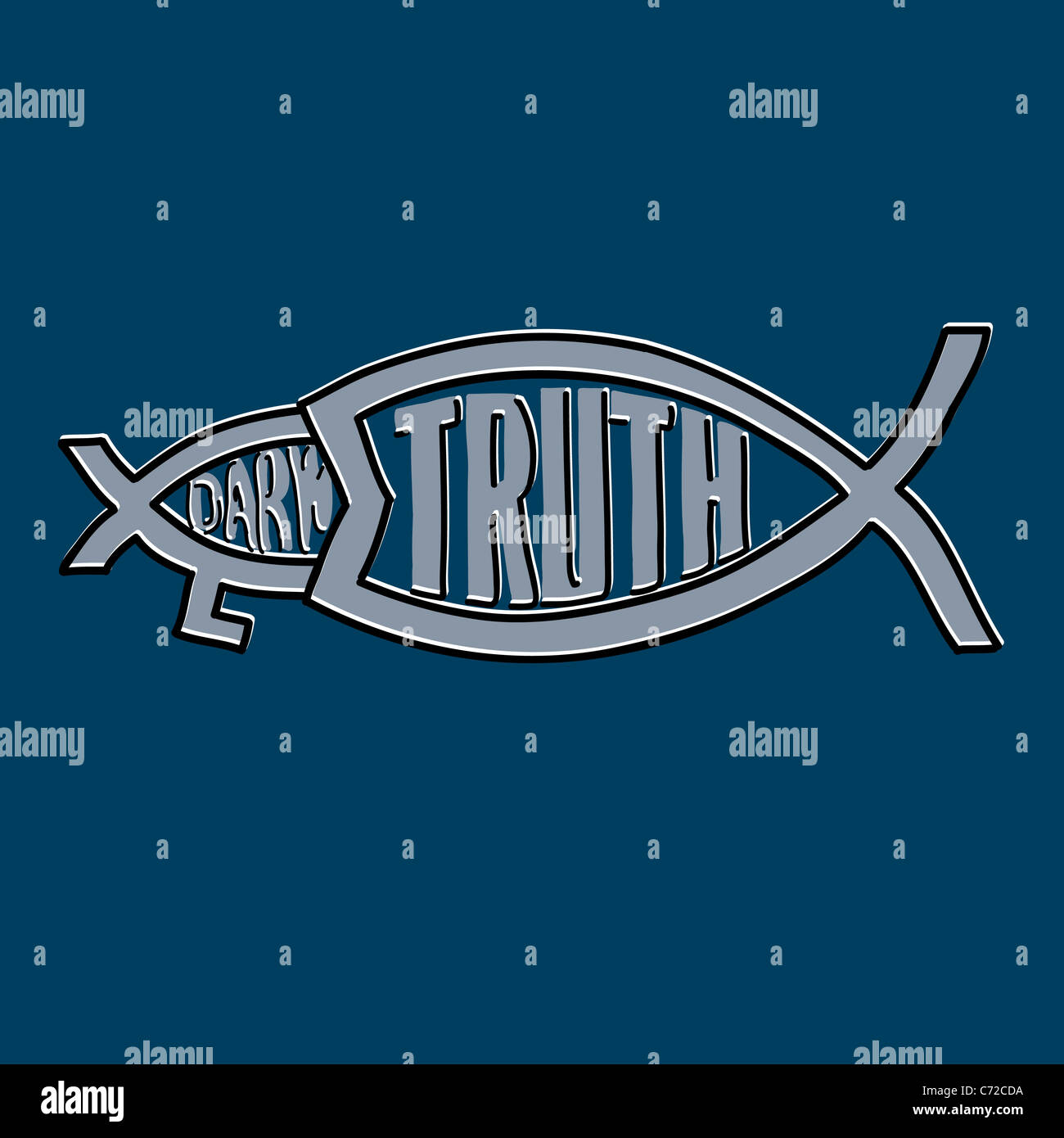 Christian fish and darwin hi-res stock photography and images - Alamy