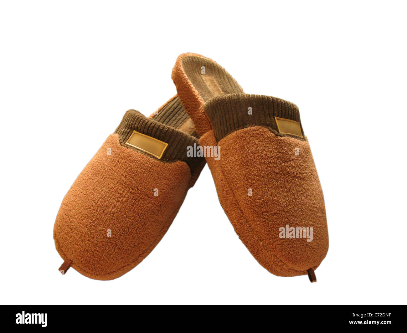 slippers isolated on white Stock Photo - Alamy