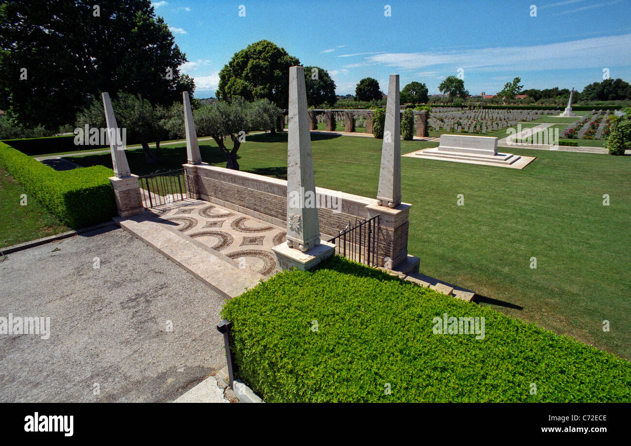 Moro River Canadian War Cemetery, Sa Donato, Ortona, Italy. Maintained ...
