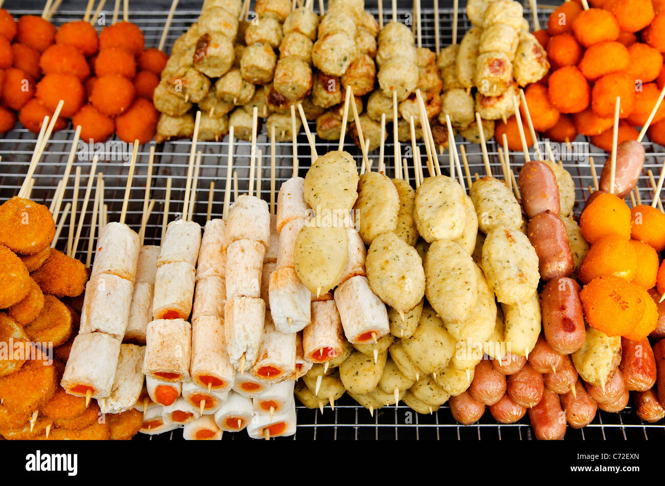 streetfood snacks in penang malaysia Stock Photo - Alamy