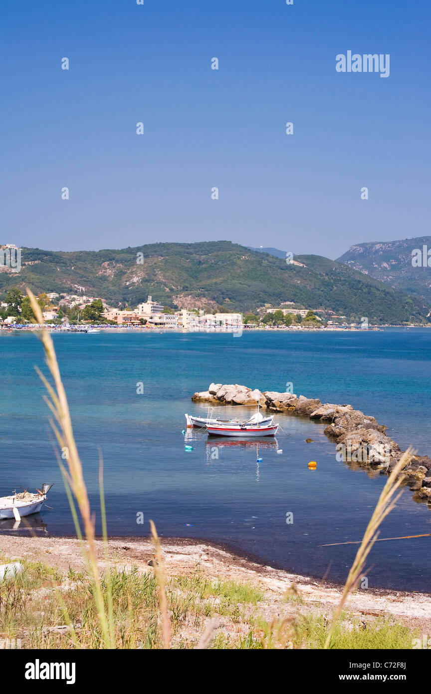View to Moraitika, Corfu, Greece Stock Photo - Alamy