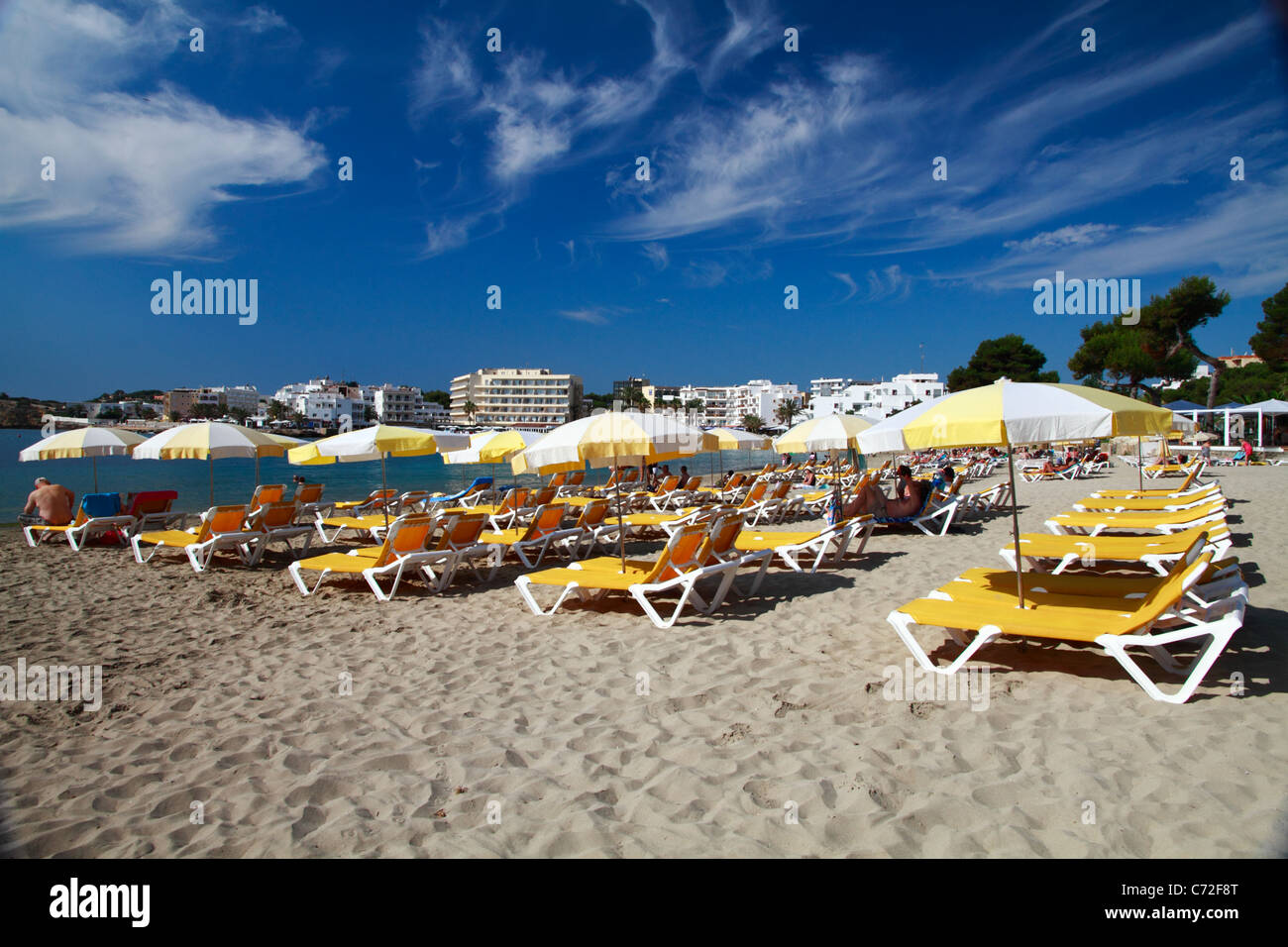 Beach of Es Canar, Ibiza, Spain Stock Photo - Alamy