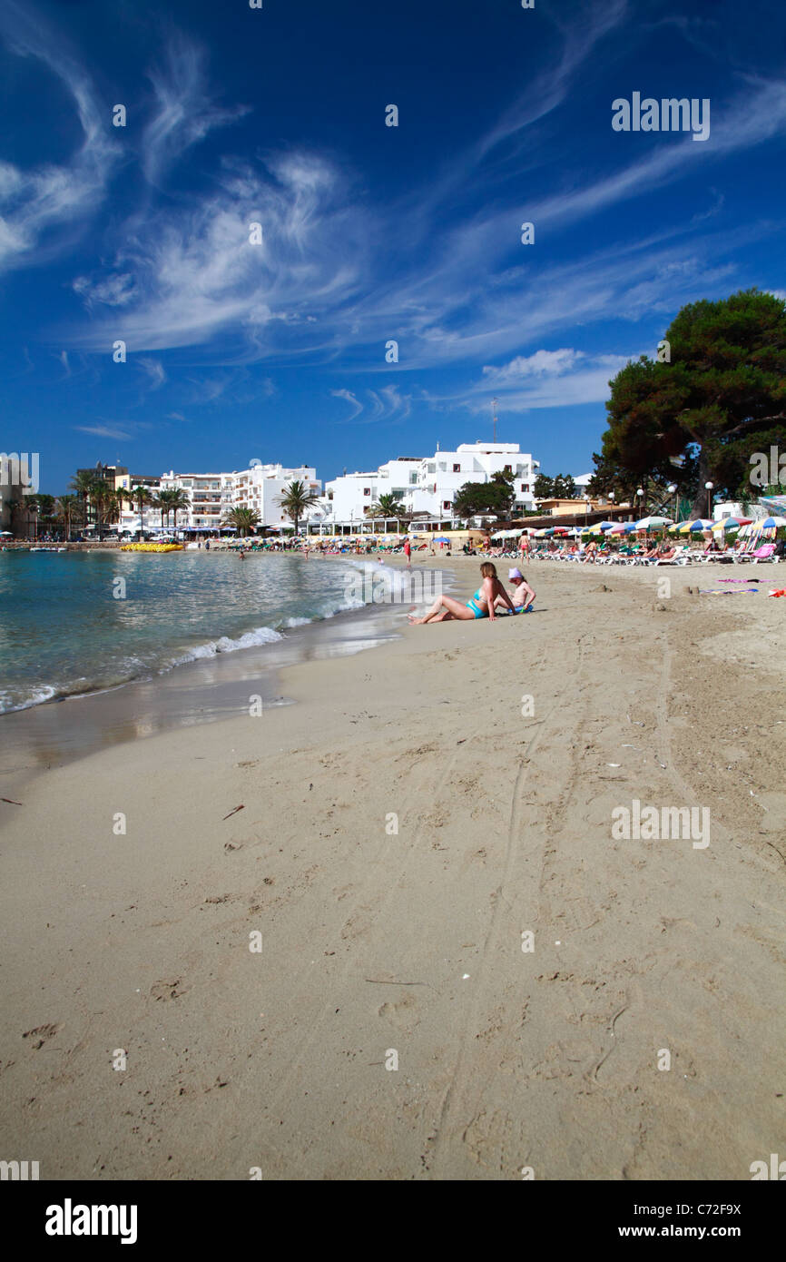 Beach of Es Canar, Ibiza, Spain Stock Photo - Alamy