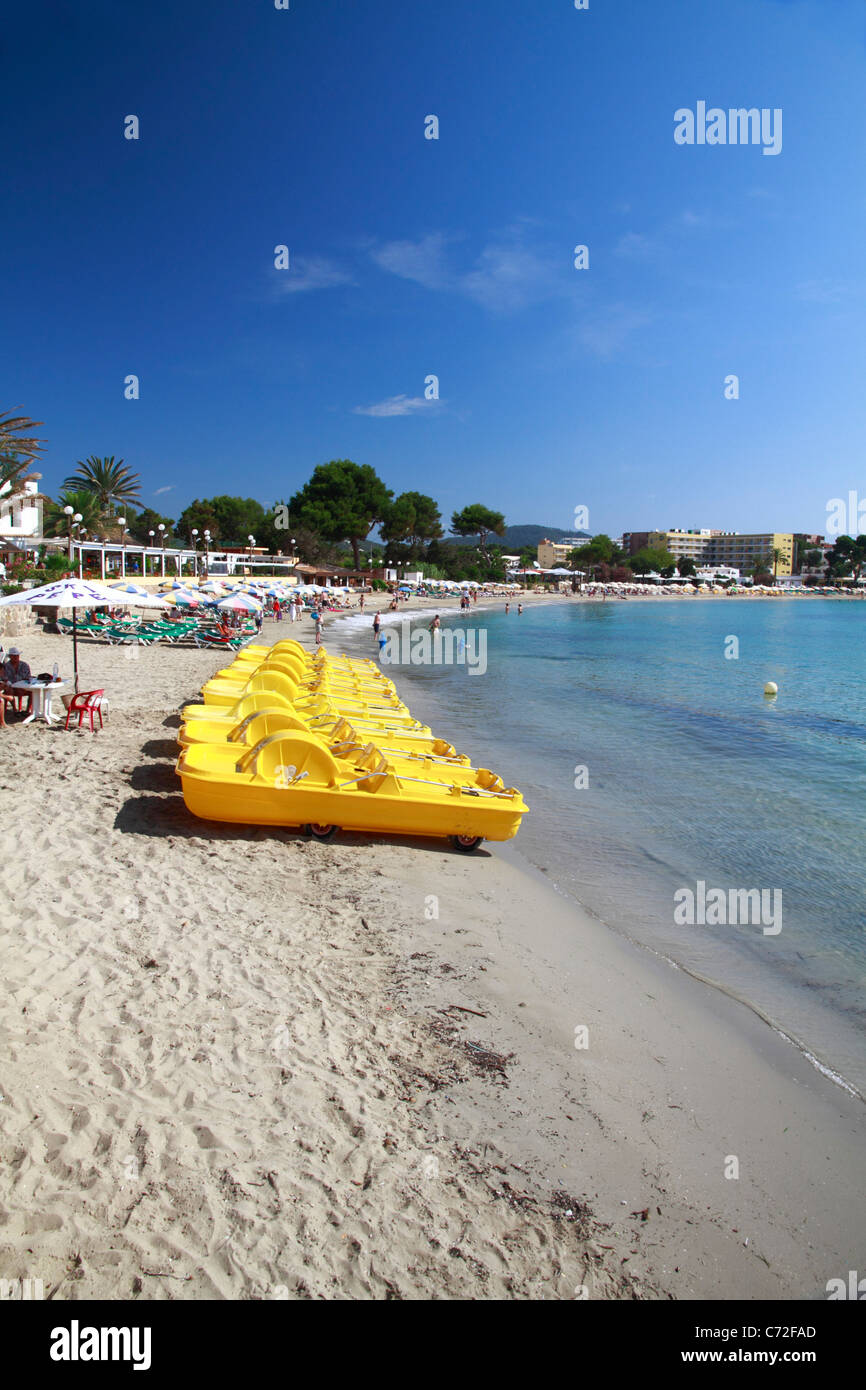 Beach of Es Canar, Ibiza, Spain Stock Photo - Alamy
