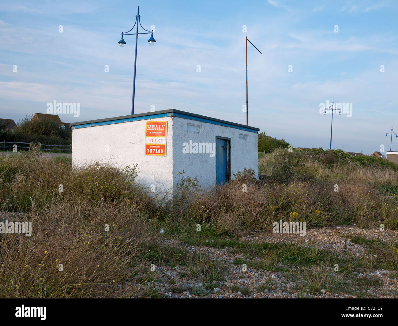 Eastbourne beach hut hi-res stock photography and images - Alamy