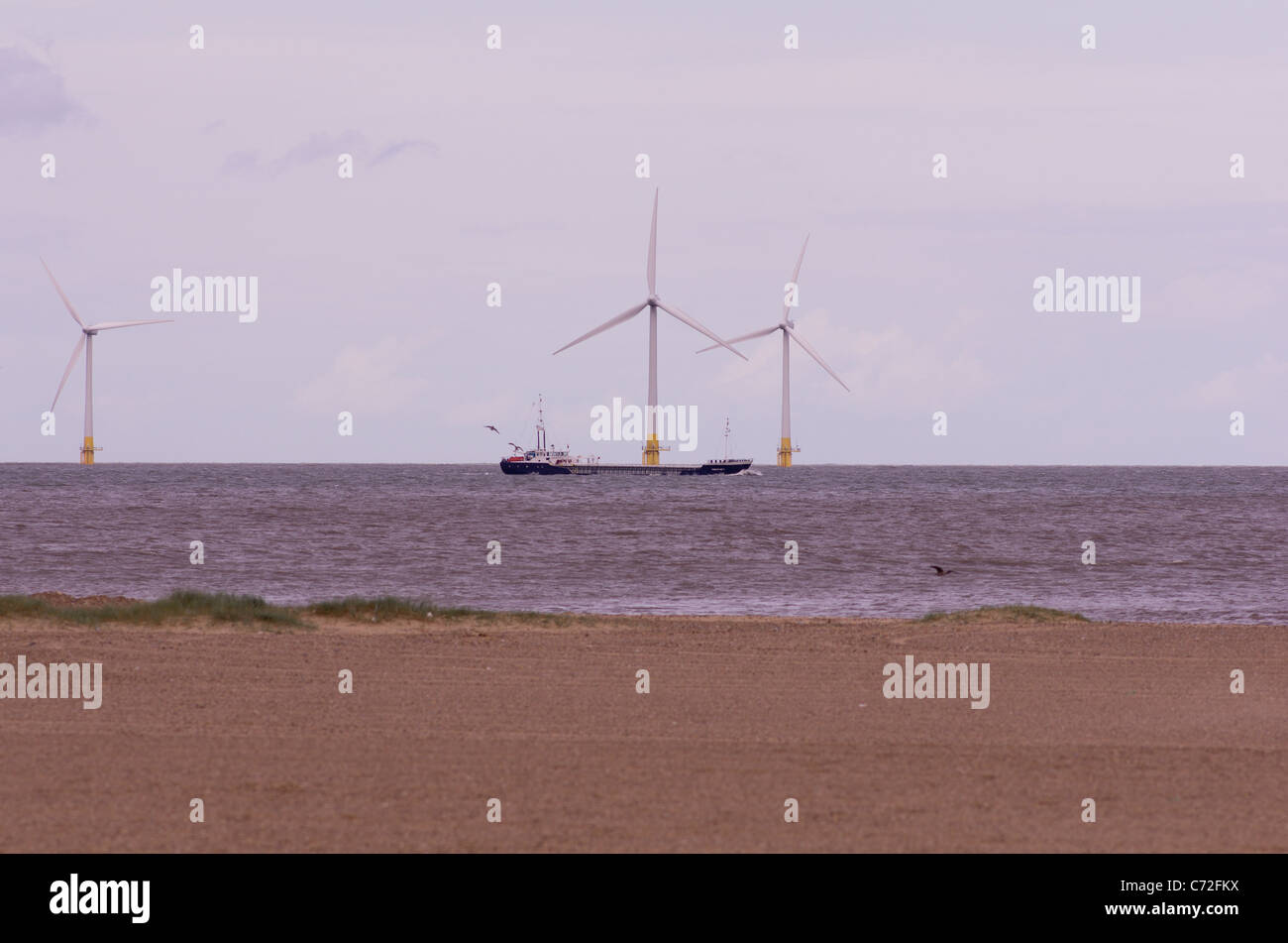 Ship near wind turbines hi-res stock photography and images - Alamy